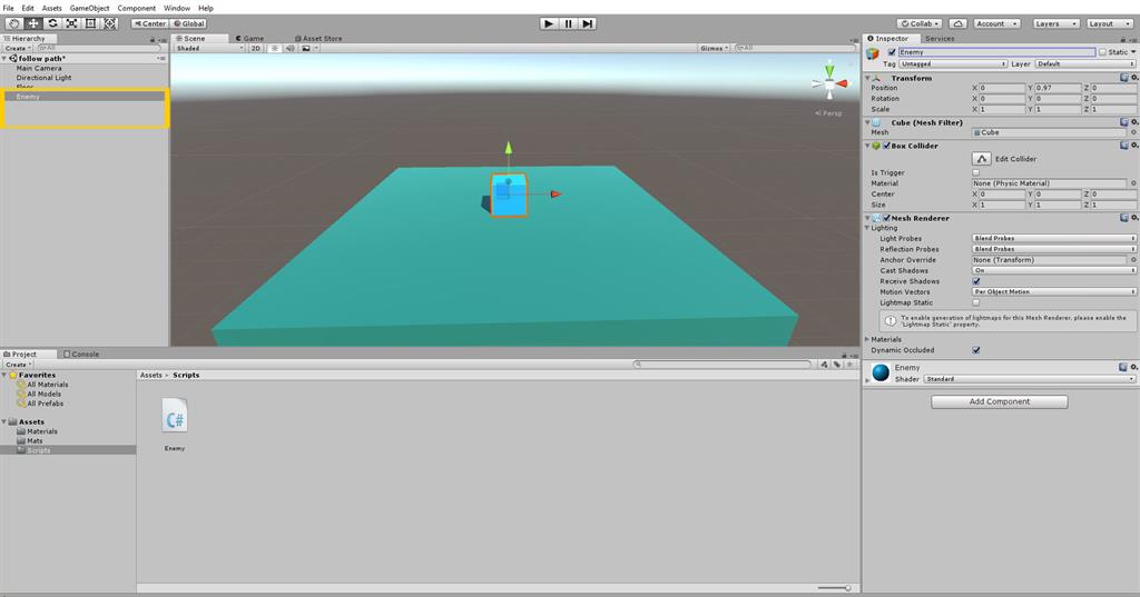 Object Follow A Path Using C Scripts In Unity